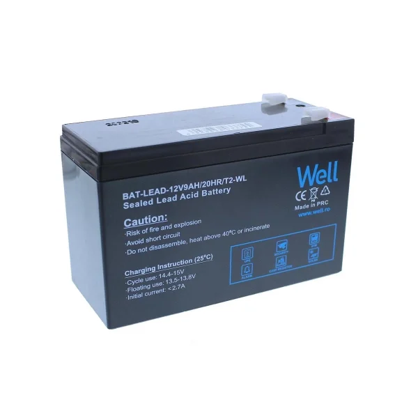Accumulator Plumb 12V 9Ah Well borne late – Dina Electronics
